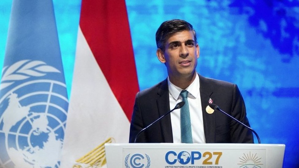 COP27: Prime Minister Rishi Sunak gives first speech to world leaders at climate summit - CBBC ...