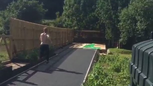 long jump pit installation