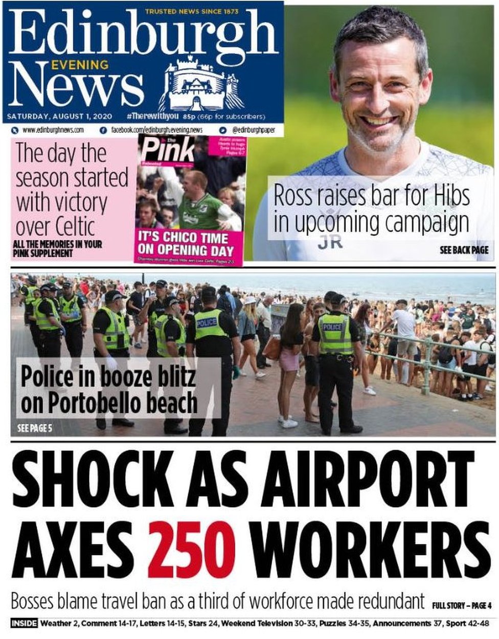 Scotland's papers: 'Stay away from pubs' and England travel warning ...