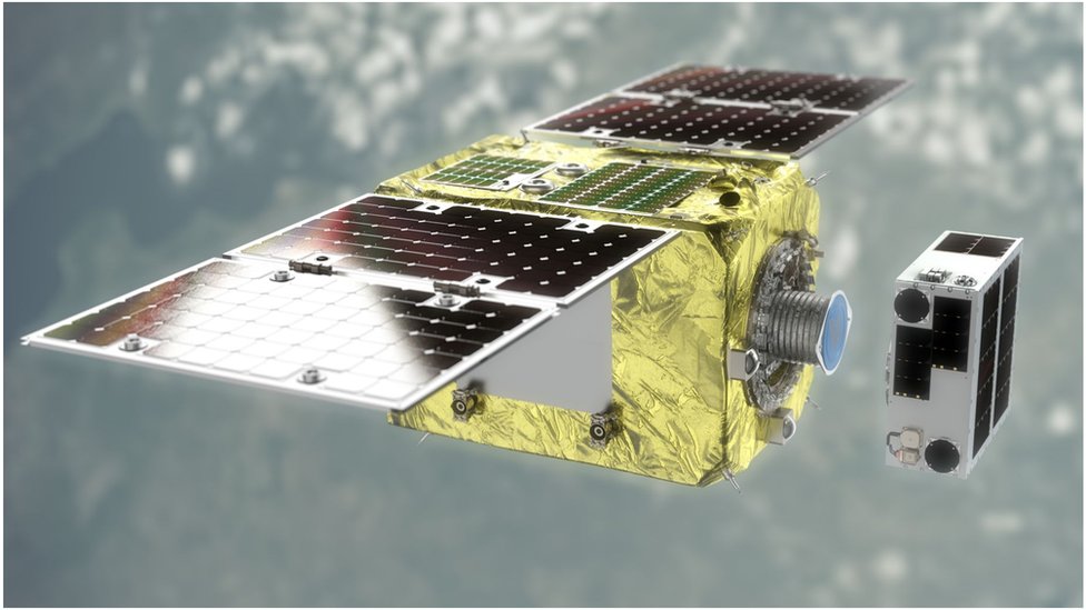 Space junk cleaning device launched for demonstration - CBBC Newsround