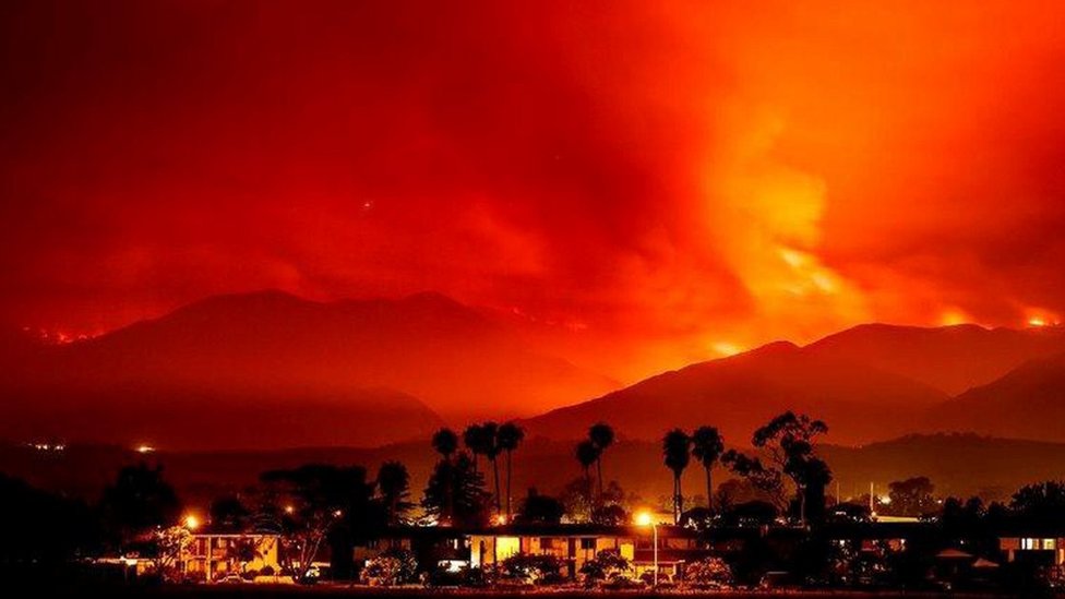 Las impresionantes imágenes de los incendios forestales en California ...