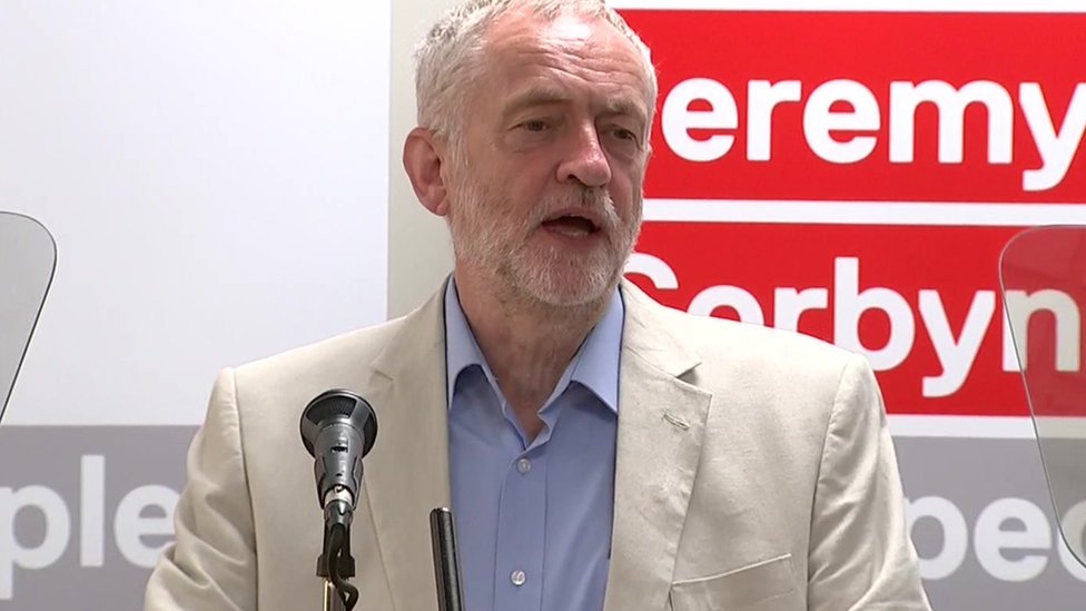 Corbyn attacks Smith's 'odd' shadow cabinet resignation - BBC News Corbyn attacks Smith's 'odd' shadow cabinet resignation - BBC News