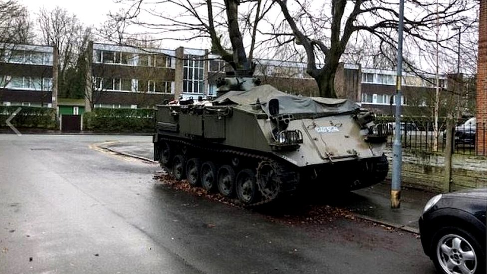 Tanks Parked In A Row