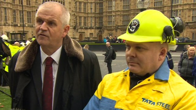 Steel workers make '11th hour' plea to save industry - BBC News