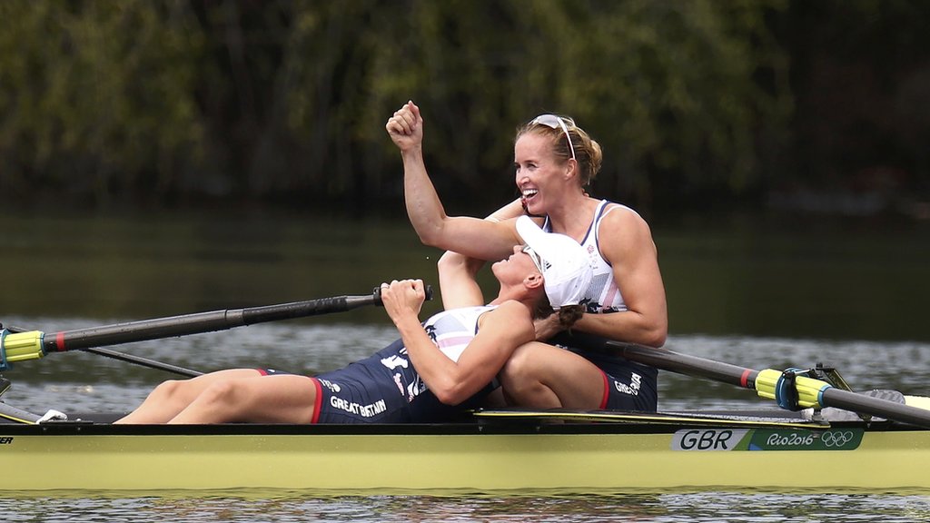 Two gold medals for Team GB rowers - CBBC Newsround