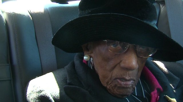 US 106-year-old woman: 'Voting is more important than my life' - BBC News
