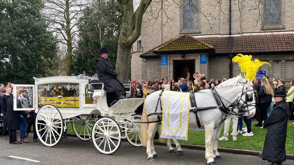 Marie Curie Funeral Funeral Director Puts On His 'Blue Suede Shoes'