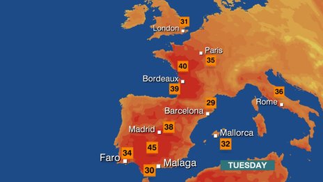 European heatwave - BBC Weather