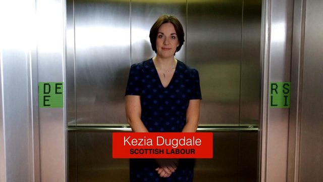 Leaders in a lift: Scottish Labour leader Kezia Dugdale quizzed by ...