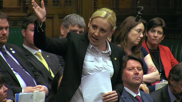 Sara Britcliffe gives maiden speech in Parliament by video - BBC News