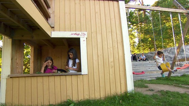 Migrant crisis: Inside Sweden immigration camp - BBC News