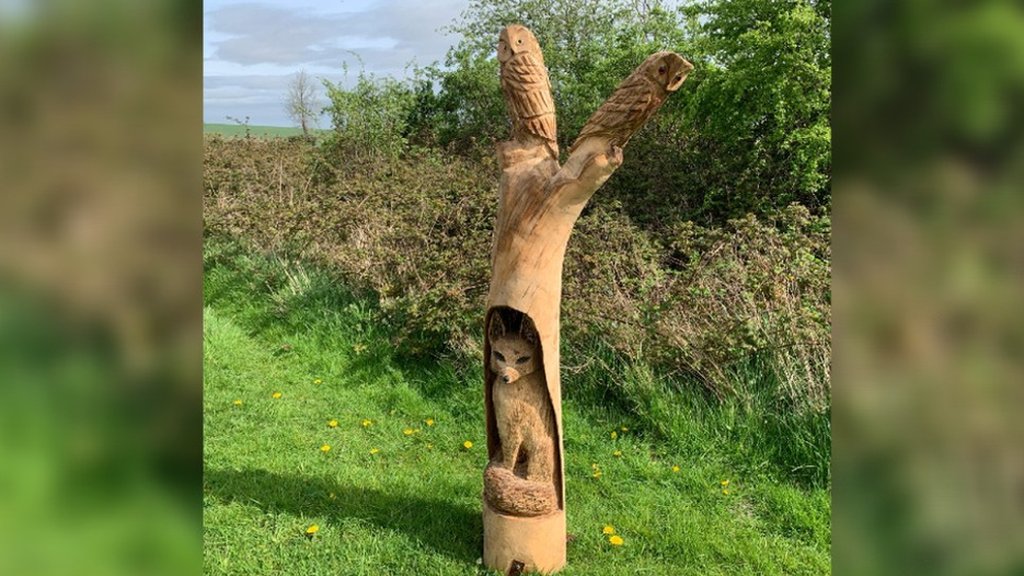 Tree Stump Chainsaw Wood Carvings
