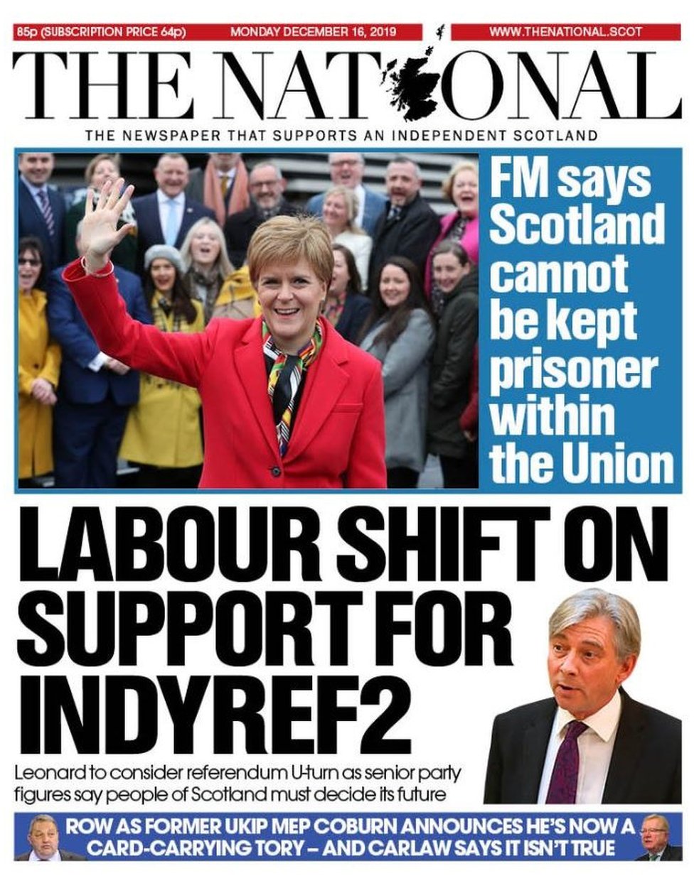 Scotland's papers: Labour to consider shift on indyref2 - BBC News