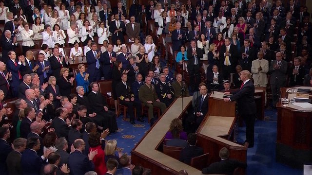 US president Donald Trump's State of the Union speech 2019 - BBC News
