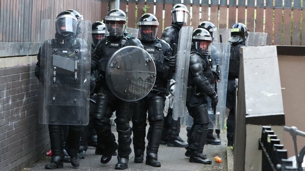 North Belfast: Arlene Foster condemns petrol bomb attacks on police ...