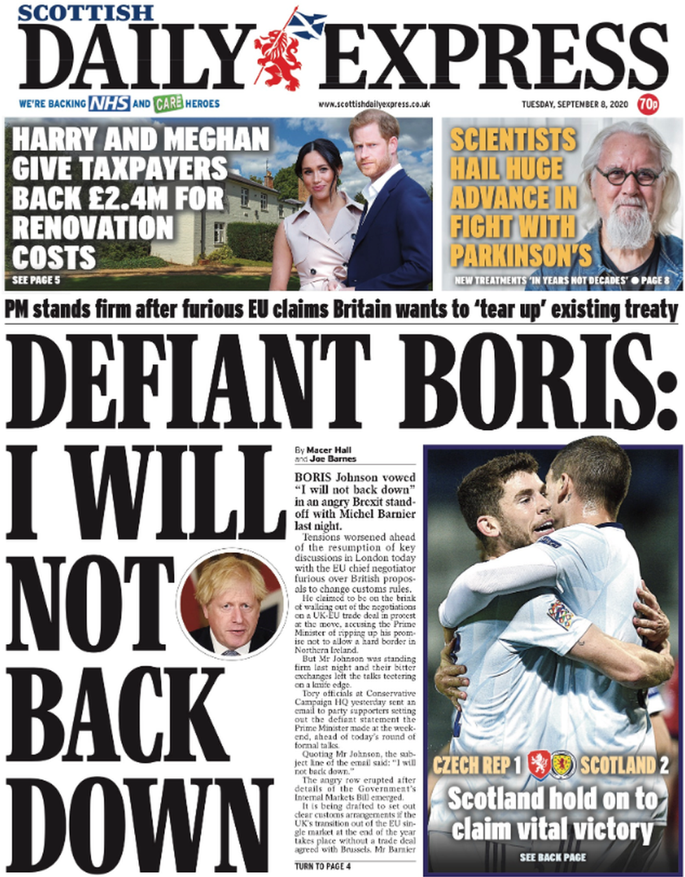 Scotland's papers: Homes lockdown extended and Brexit 'stand-off' - BBC ...