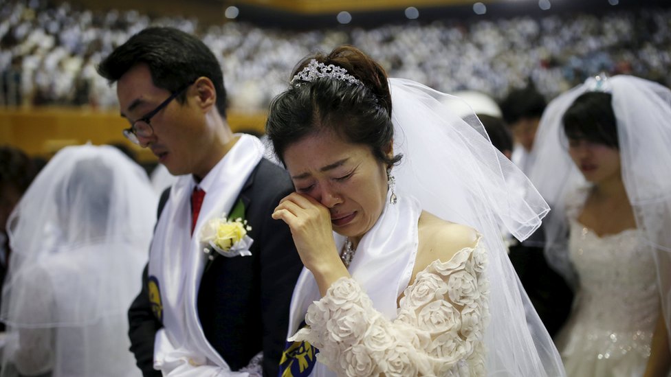Mass Cult Wedding Unification Church Member Sets Self On Fire, Injures