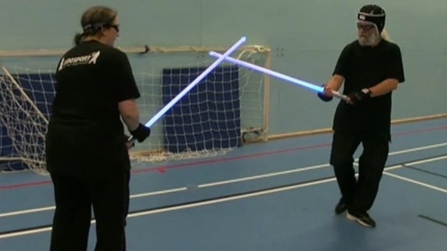Star Wars fans compete to win lightsaber crown - BBC Newsround