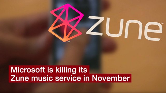Microsoft to kill Zune music service in November - BBC News