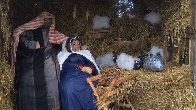 Southampton church nativity scene destroyed in 'arson attack' - BBC News