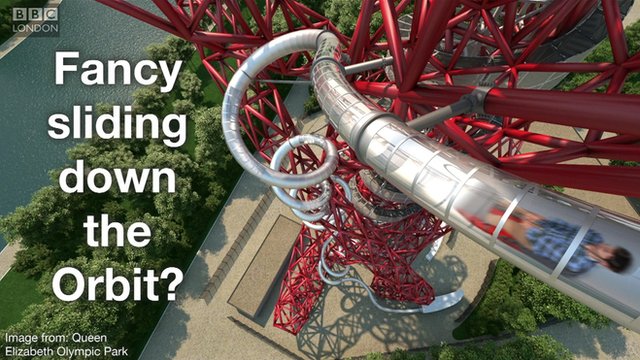 Fancy taking a slide down the Olympic Stadium Orbit? - BBC News