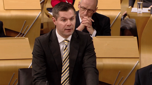 Derek Mackay responds to Labour question - BBC News