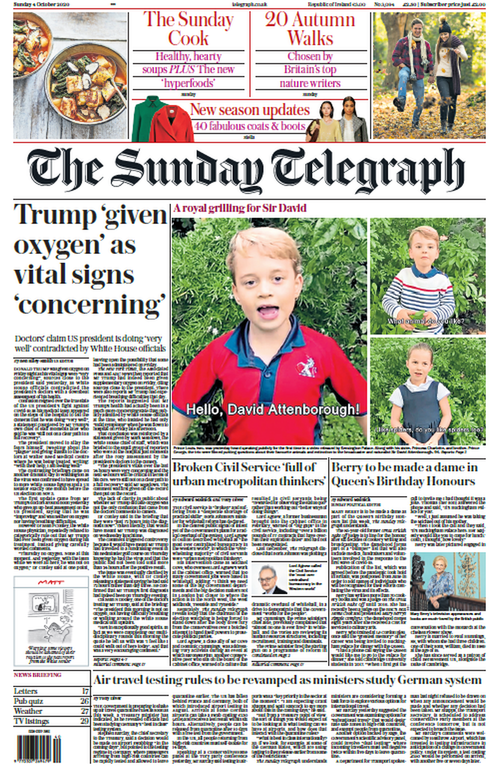 Scotland's papers: Covid 'patient zero' Trump in 'new drugs gamble ...
