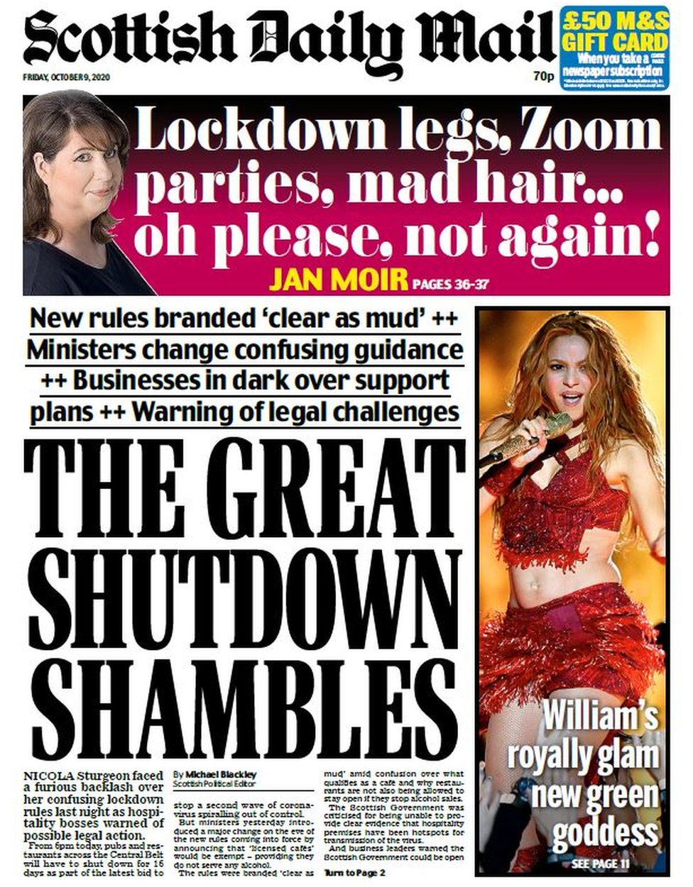 Scotland's papers: 'Shutdown shambles' and appeal to 'save Christmas ...