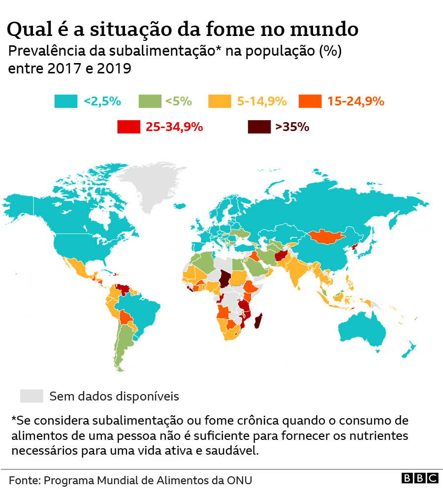 Mapa Da Fome No Mundo Na Africa