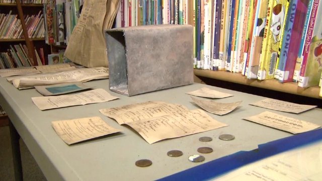 100-year-old time capsule discovered in US church - BBC Newsround