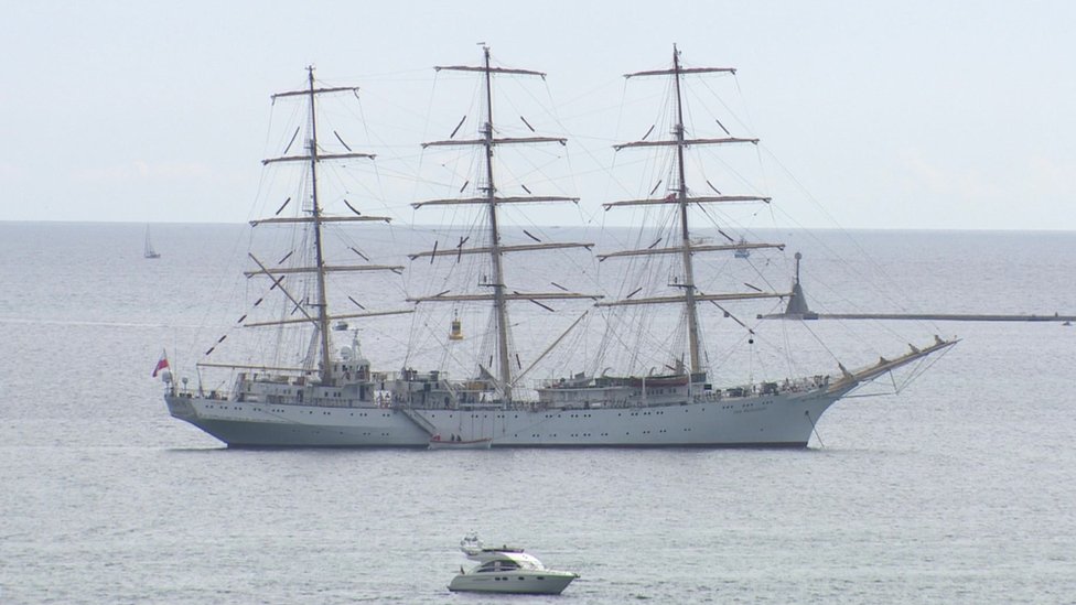 Tall Sailing Ships Of Great Britain Welcome US Coast Guard Tall Ship