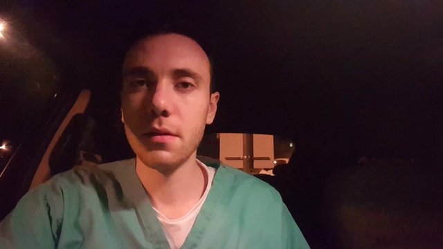 Junior doctor gives his frontline video diary - BBC News