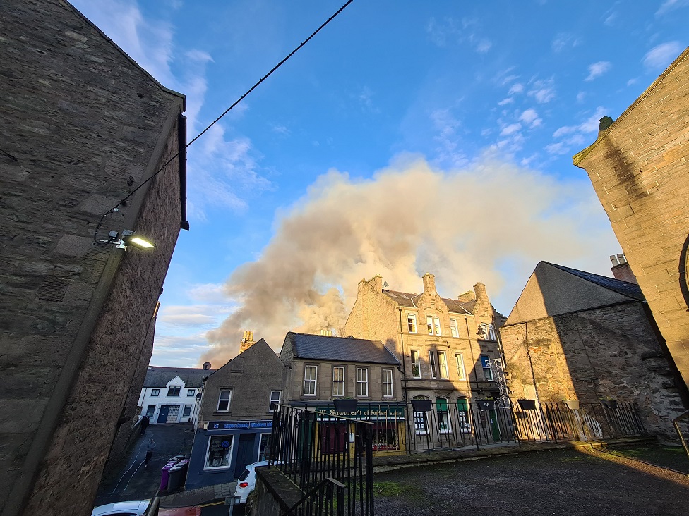 Residents evacuated after blaze breaks out in former bingo hall - BBC News