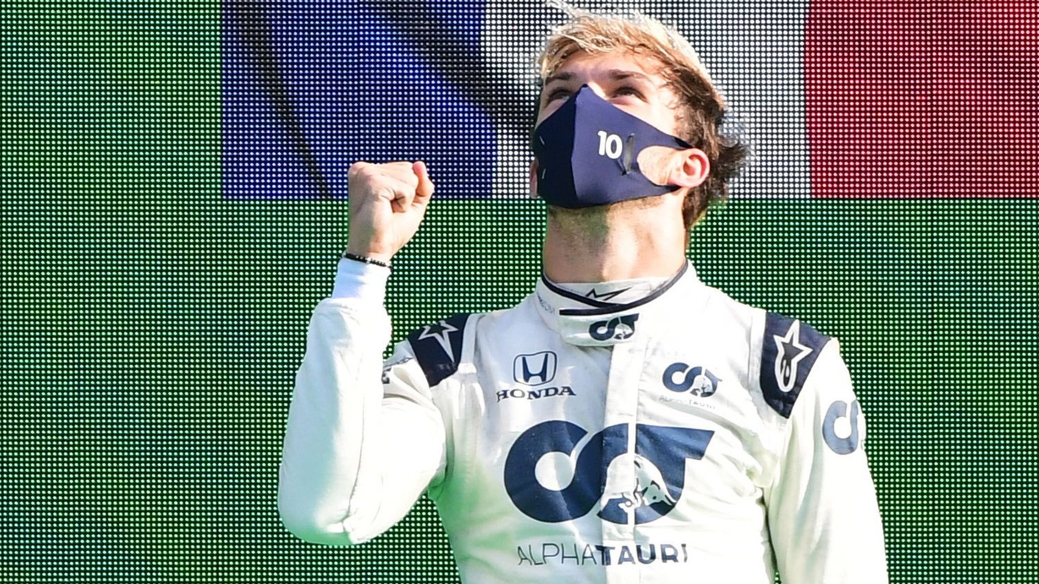 Pierre Gasly Sitting On Podium 2020 Italian Grand Prix Race Report