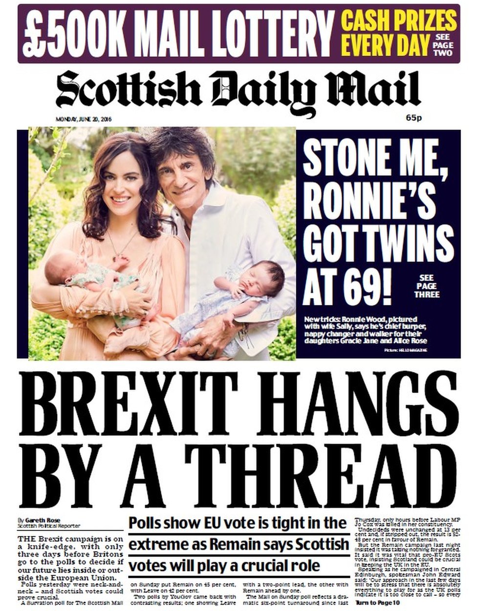 Scotland's papers: Brexit vote countdown and Murray win - BBC News