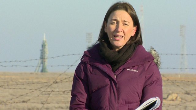 Sarah Rainsford reports from Tim's launch site - BBC Newsround