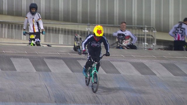 Kick up some dust with Josh the BMX racer - BBC Newsround