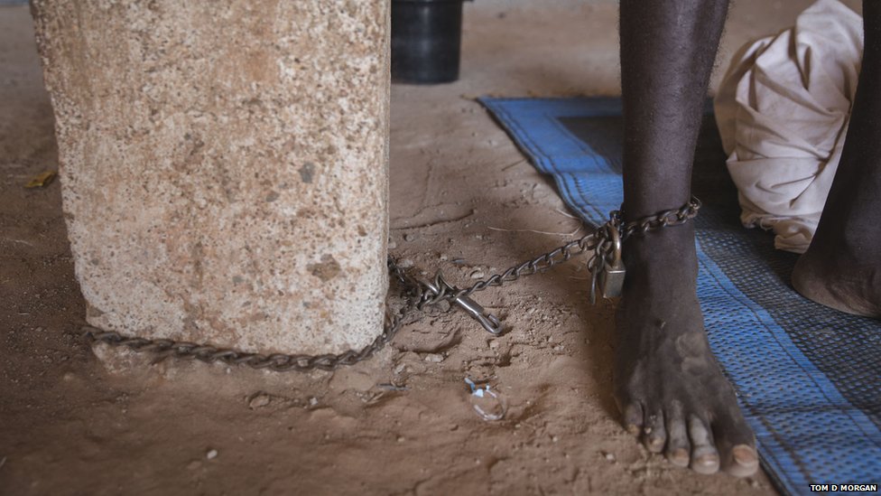 The country where disabled people are beaten and chained - BBC News