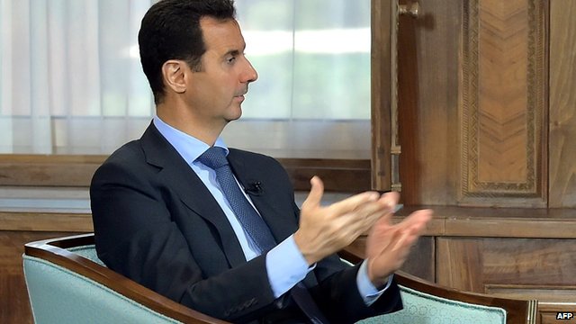 Syria's Bashar al-Assad: 'We trust the Russians' - BBC News