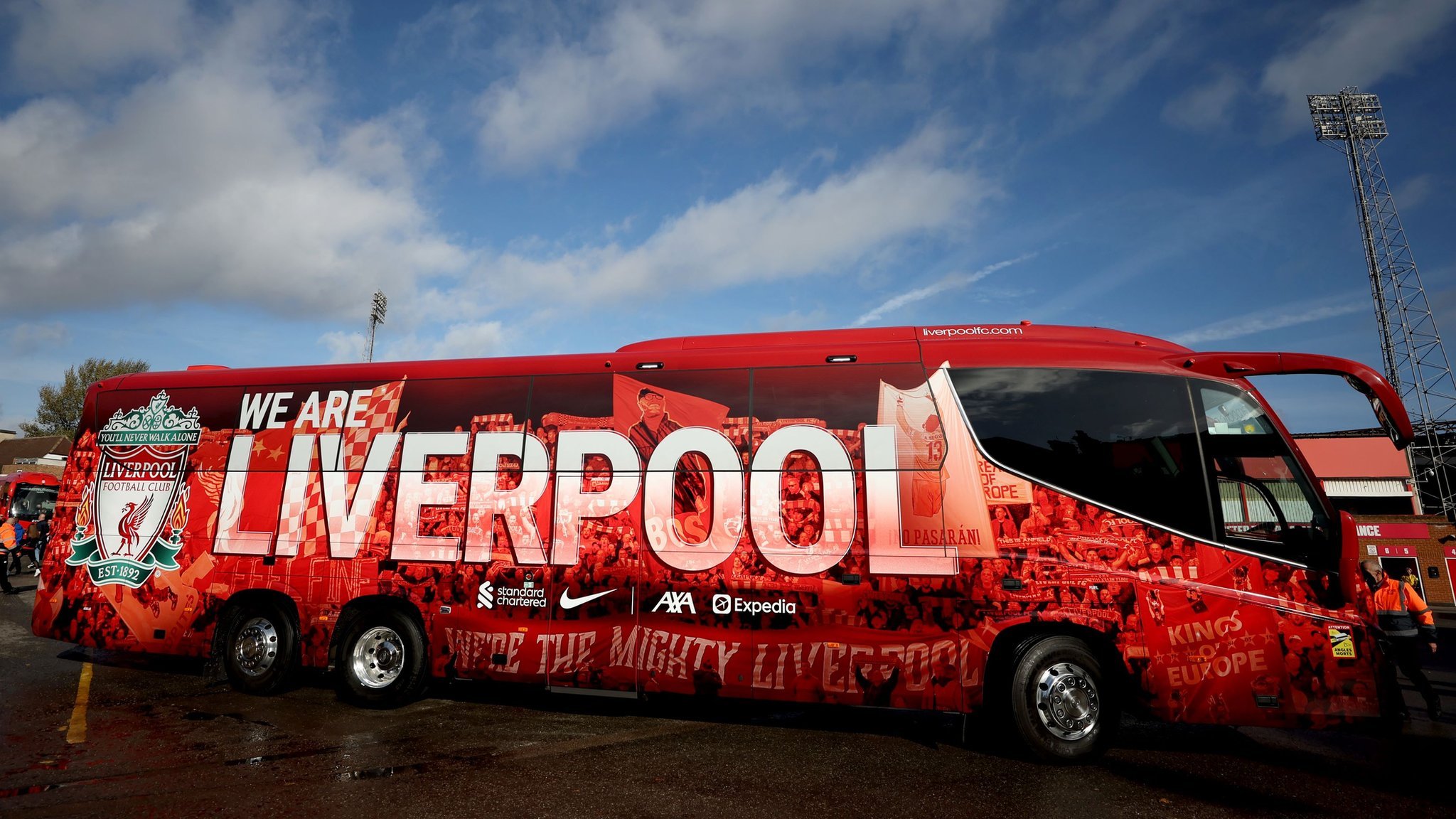 Liverpool Team Bus
