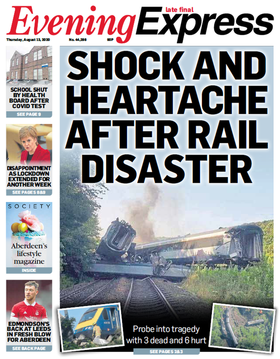 Scotland's papers: 'Horror on the 06:38' and 'tragedy on the tracks ...
