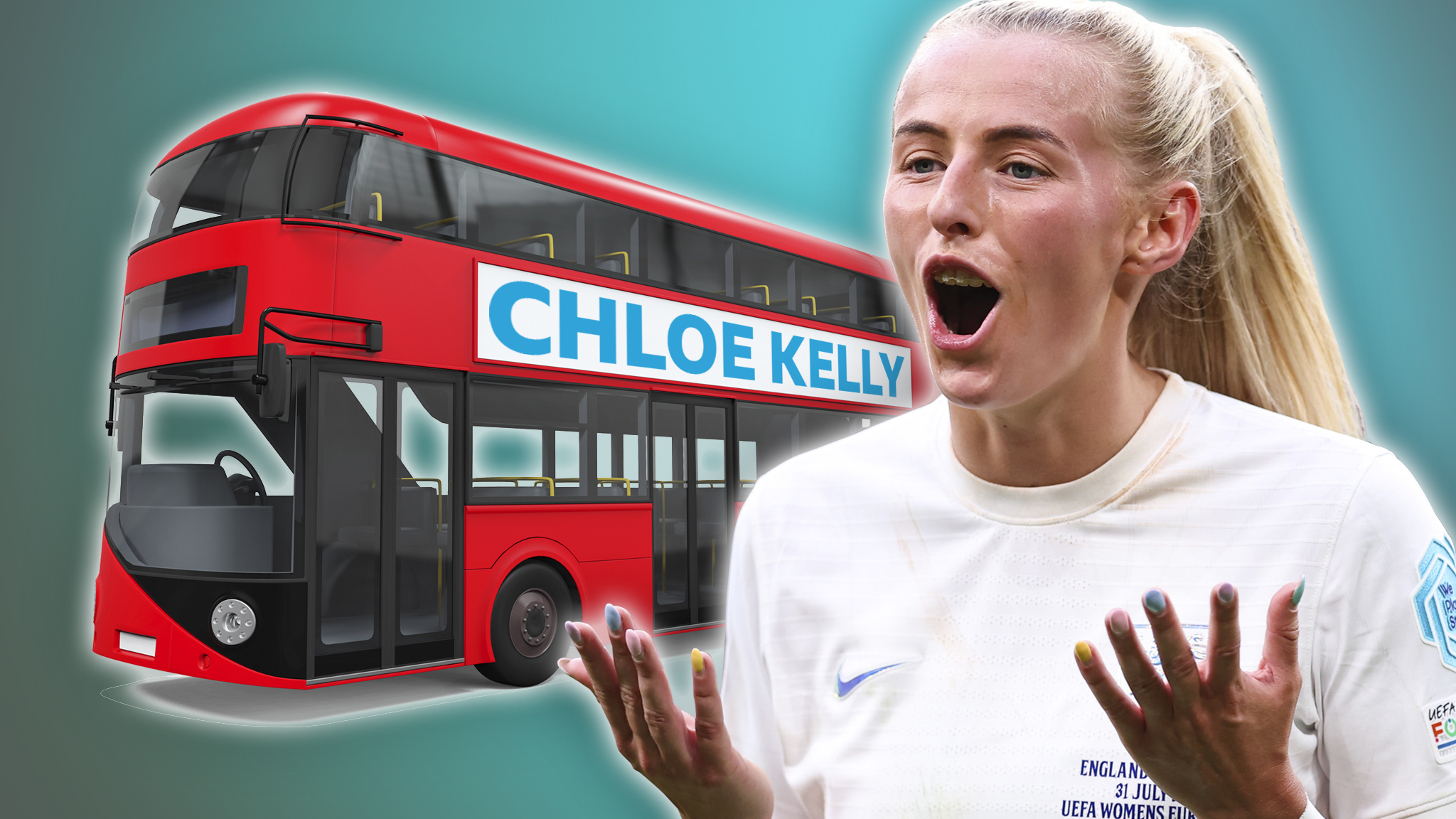 London bus named after England star Chloe Kelly - CBBC Newsround