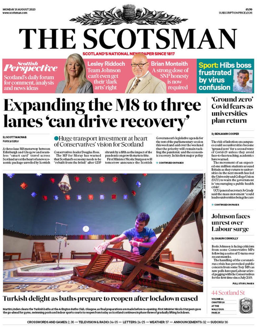 Scotland's papers: Covid death in court and mental health callouts soar ...