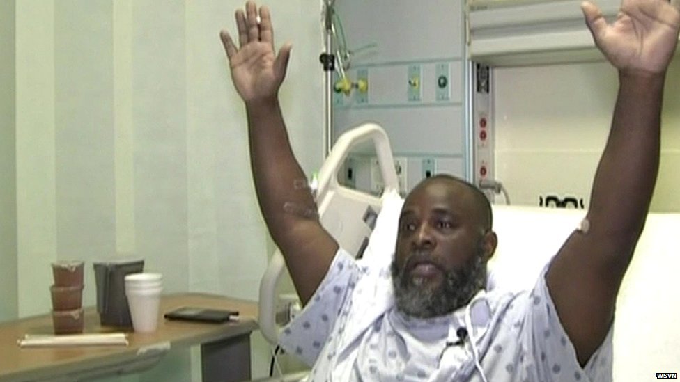 Miami police shooting: 'Sir, why did you shoot me?' - BBC News