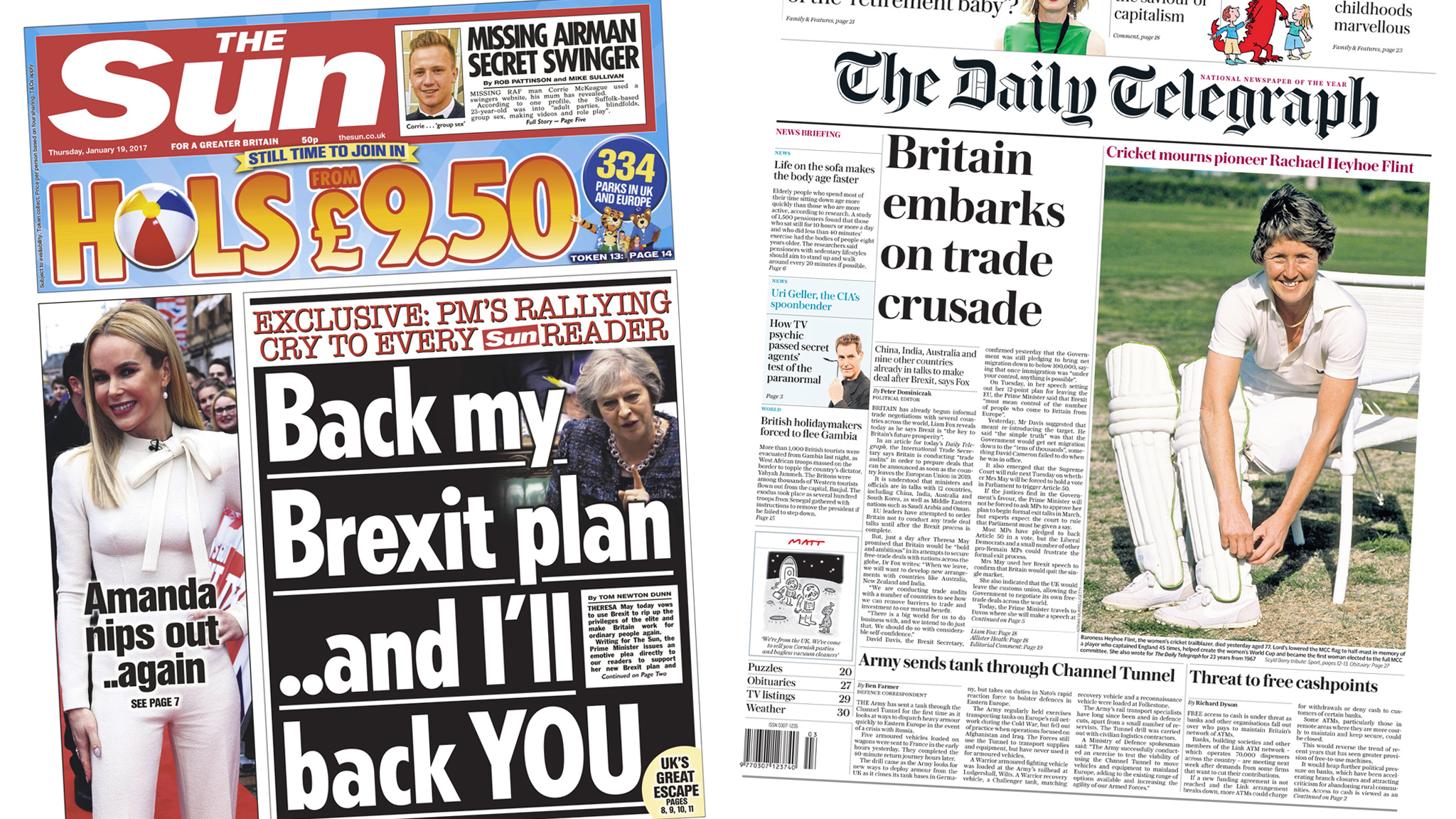 Newspaper headlines: Premier's pledge and trade crusade | 15 Minute...