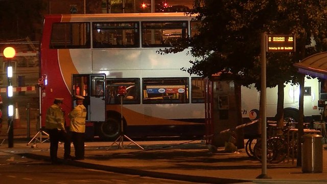 Coventry bus crash leaves two dead - BBC News