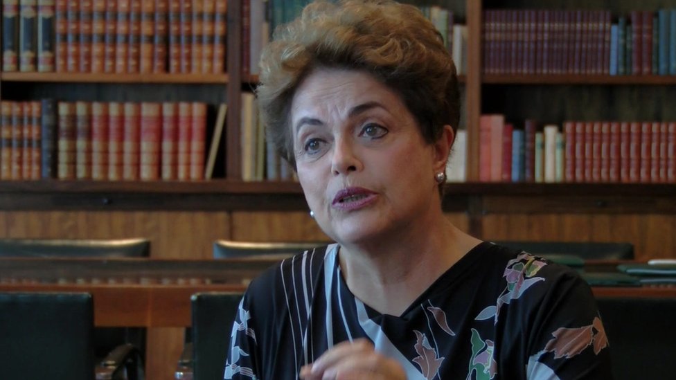 Brazil's Dilma Rousseff fights for survival at trial - BBC News