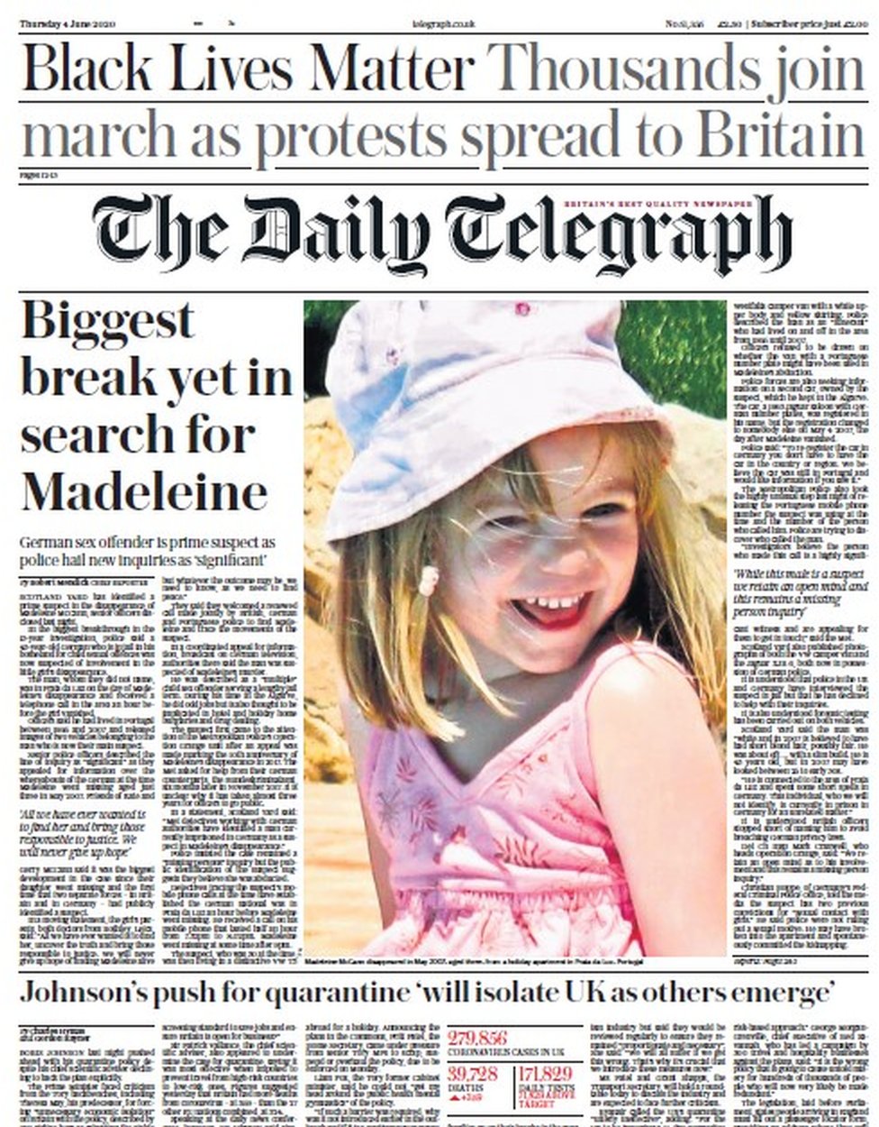 Scotland's papers: New prime suspect in search for Madeleine McCann ...