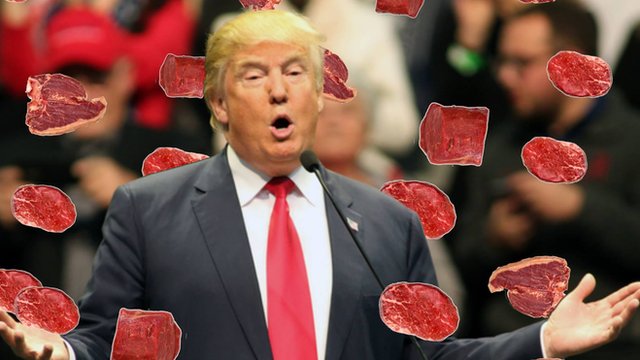 Steak-gate: Was it really Donald's meat? - BBC News