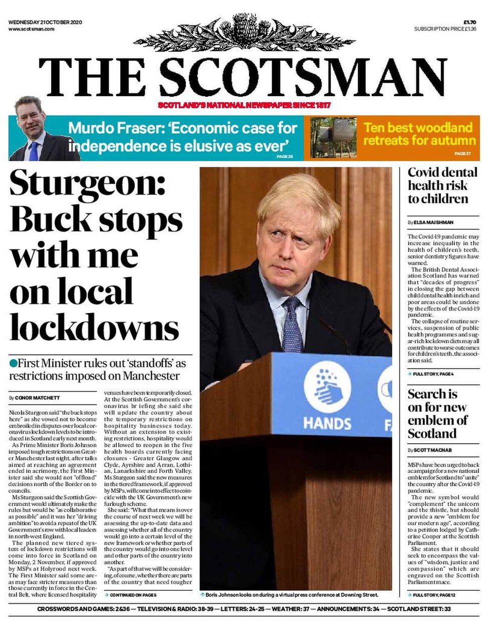 Scotland's papers: Scots to face extension of Covid restrictions - BBC News